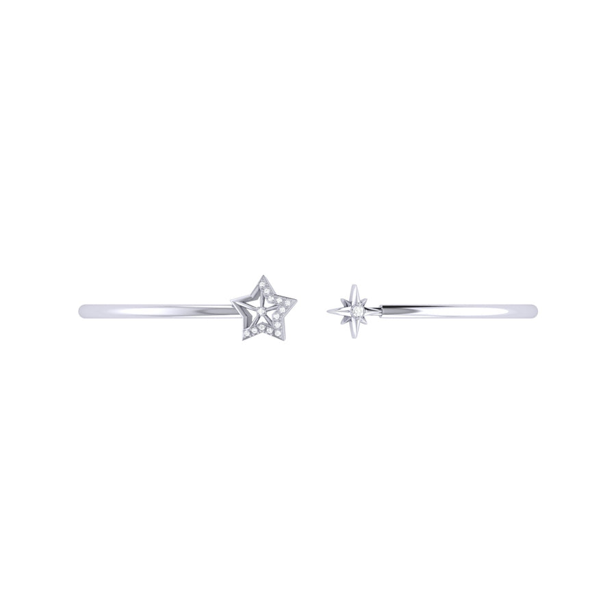 Starry Night Adjustable Diamond Cuff in 14K White Gold – LuvMyJewelry (LMJ)